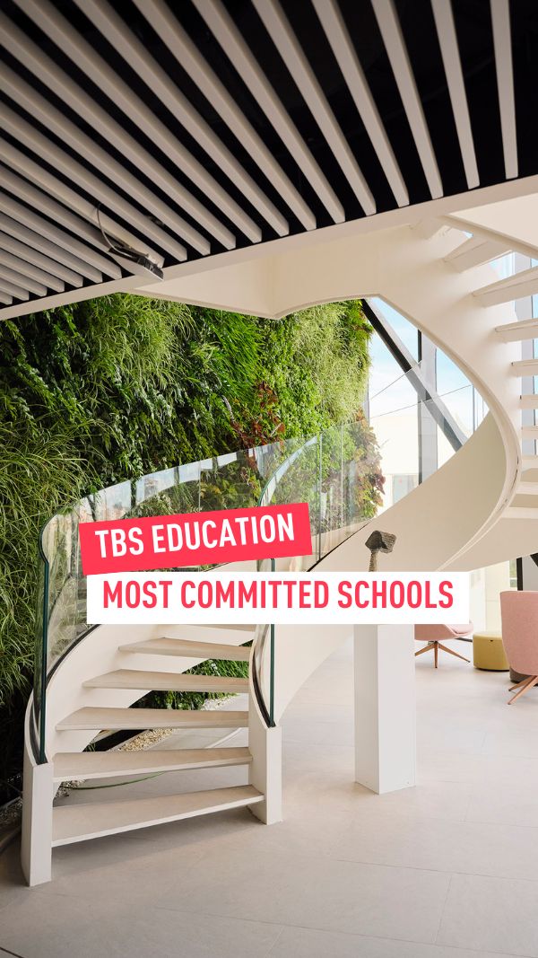 TBS Education in a top 10 of the most committed schools